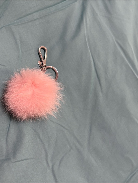 Michael Kors | Accessories | Nwot Michael Kors Pink Fur Pom Keychain ...